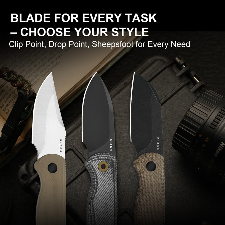 Drop Bear Fix 2.6 inch S45VN Micarta 1094A4-Kizer