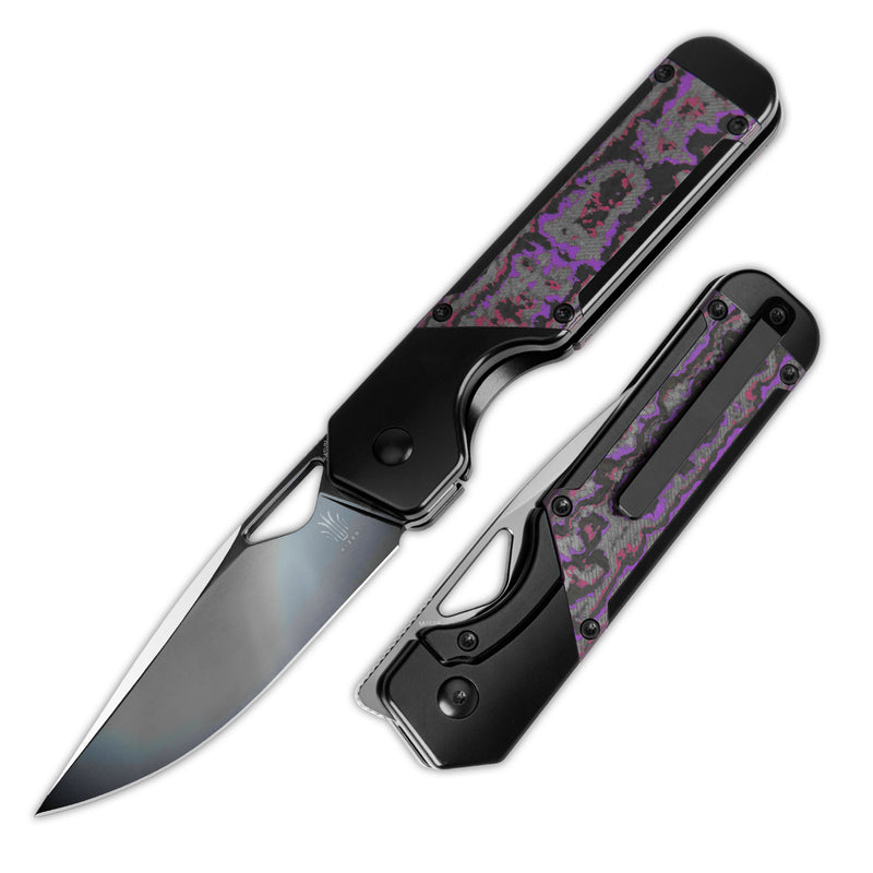 Militaw 3.35 inch S45VN Blade Titanium+Fatcarbon Handle Ki3634A2-kizer