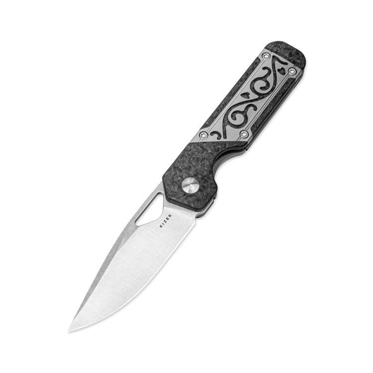 Mini Militaw | S45VN | Titanium+Carbon Fiber | Ki3634SA4 – Kizer