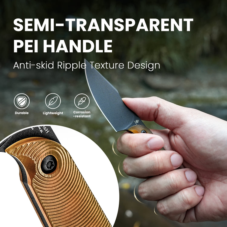 Harpoon 3 inch Mini 3V Blade PEI Handle 1040S5-Kizer