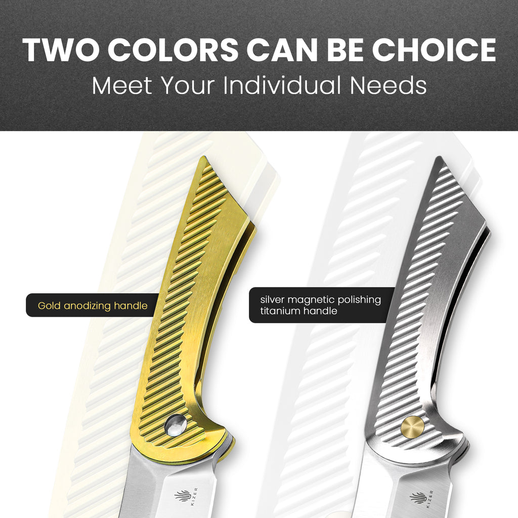 Dawn 3.16 inches S35VN Blade Titanium Handle Ki3673A1-kizer