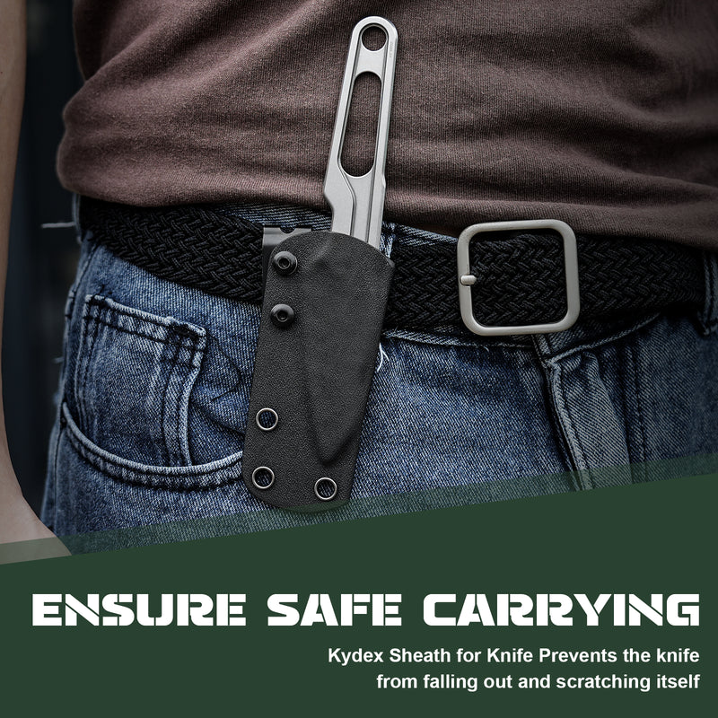 Cobbler 2.89 inch D2 Fixed Blade D2 Handle 1057A1-kizer