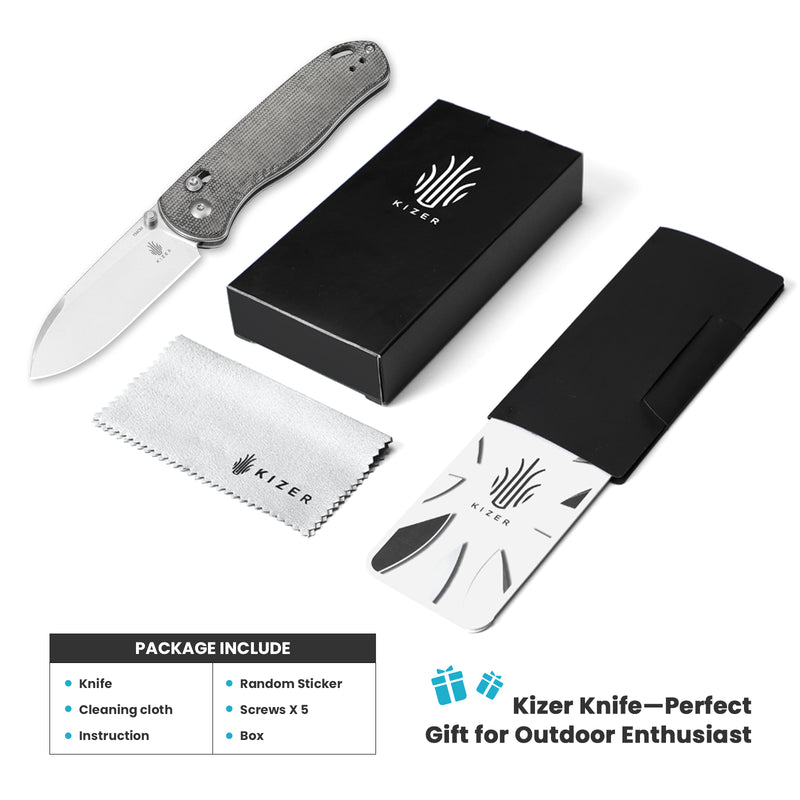 Drop Bear 2.99 Inch 154CM Blade Micarta Handle V3619C4-Kizer