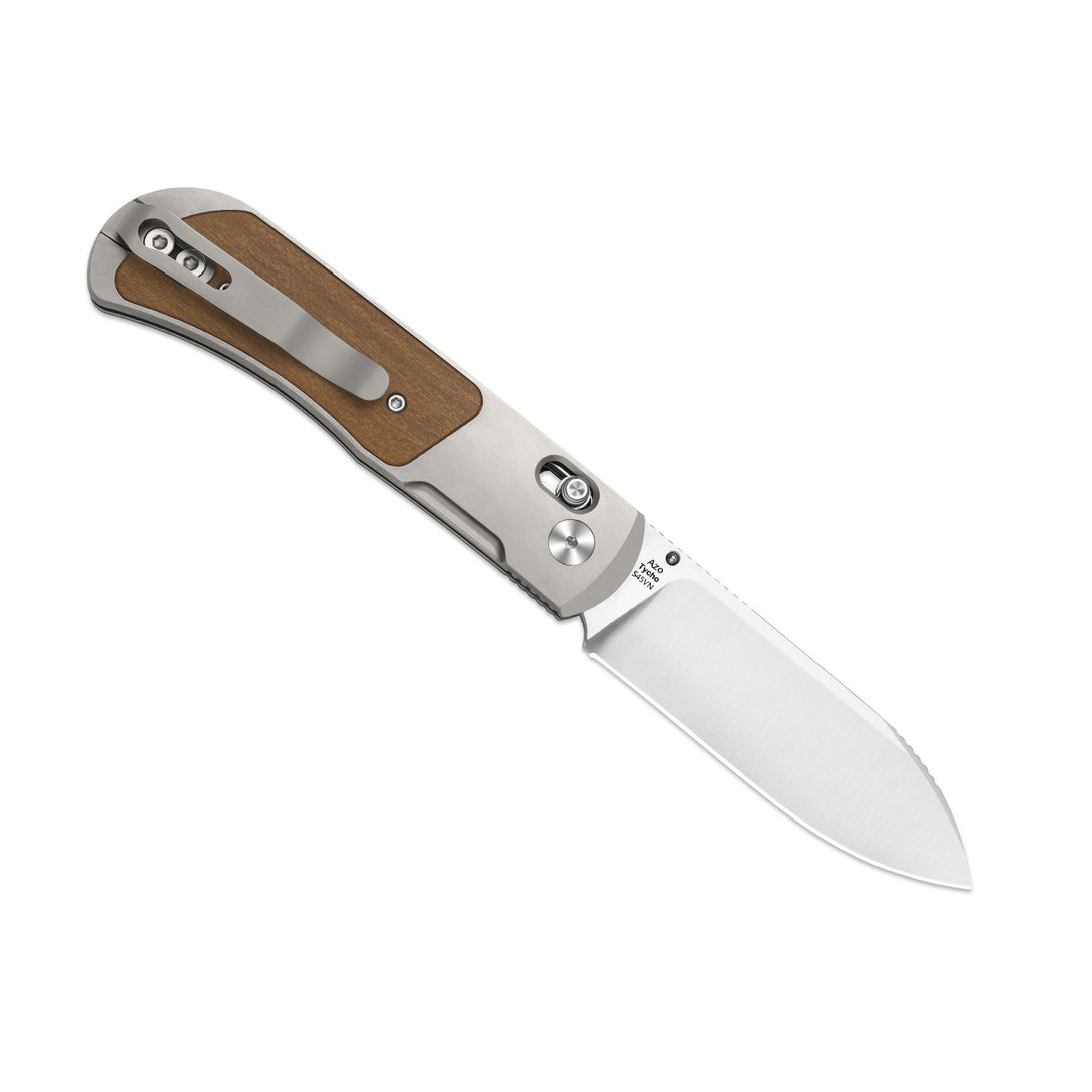 Tycho 3.1 inch S45VN Titanium & Mkuruti Wood Ki4761A1-Kizer