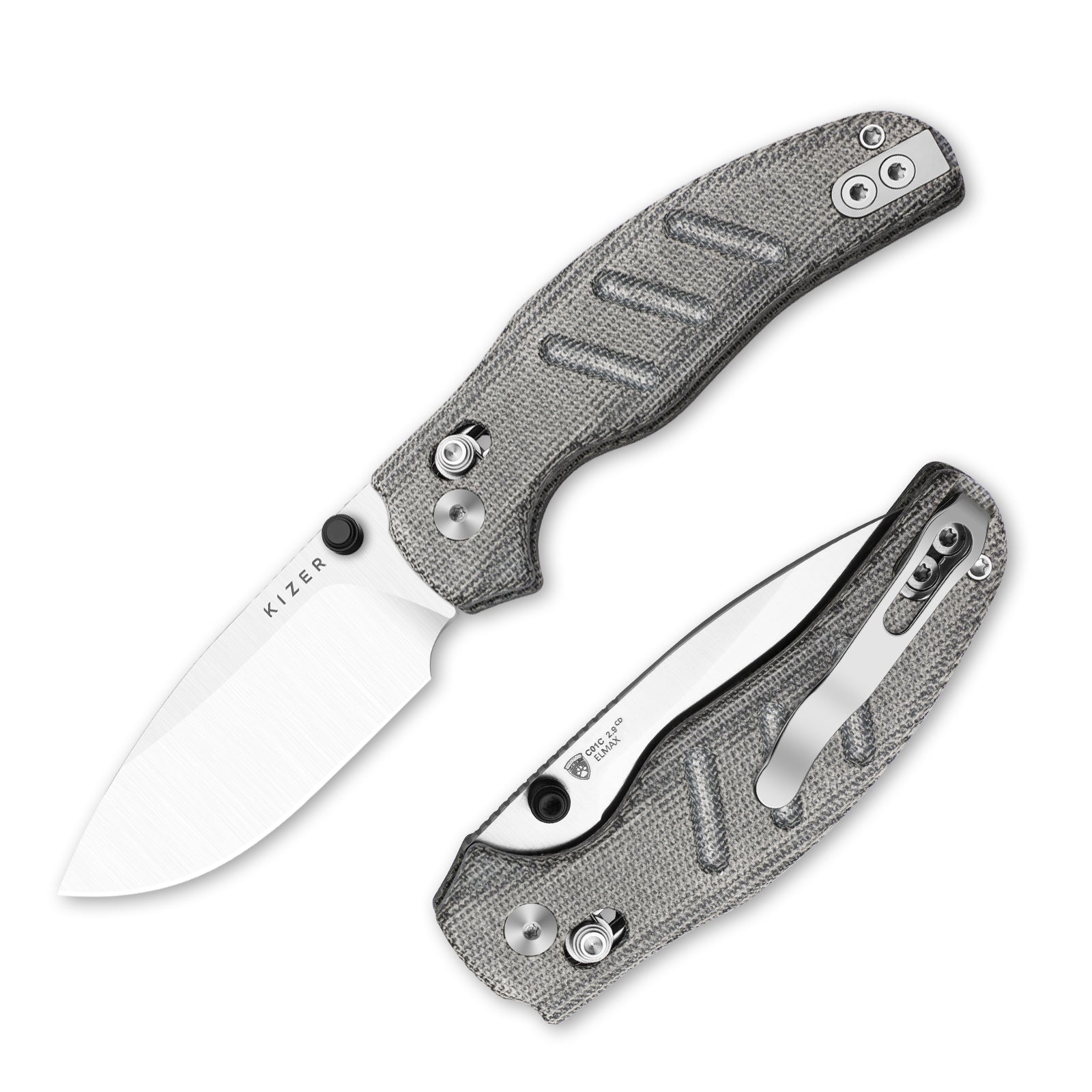 C01C 2.9 CD 2.95 inch ELMAX Norplex UltreX™ Micarta Ki3488.29CDA2-Kizer